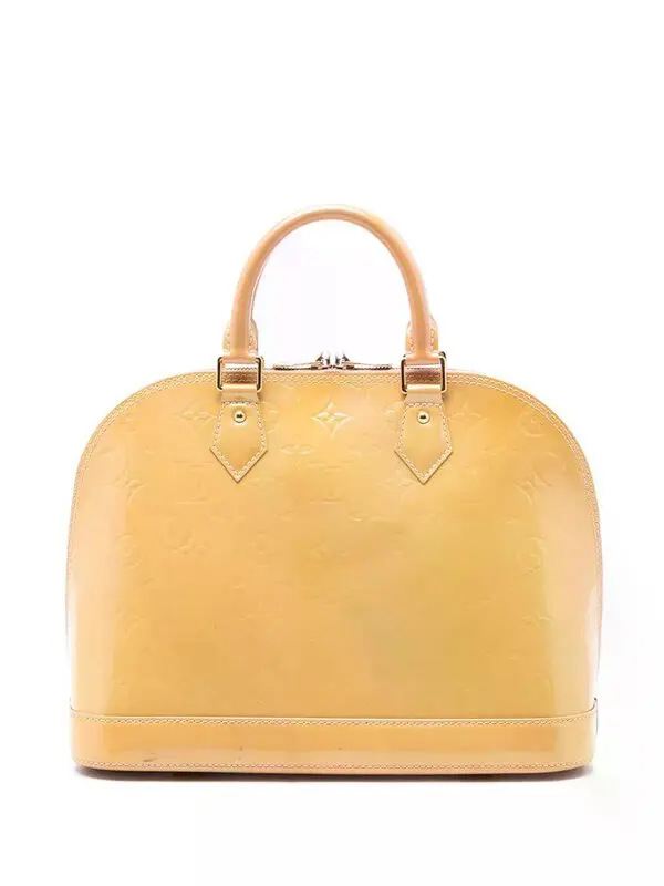 LOUIS VUITTON 2003-2020 Monogram Vernis Alma Pm Handbag - Neutrals