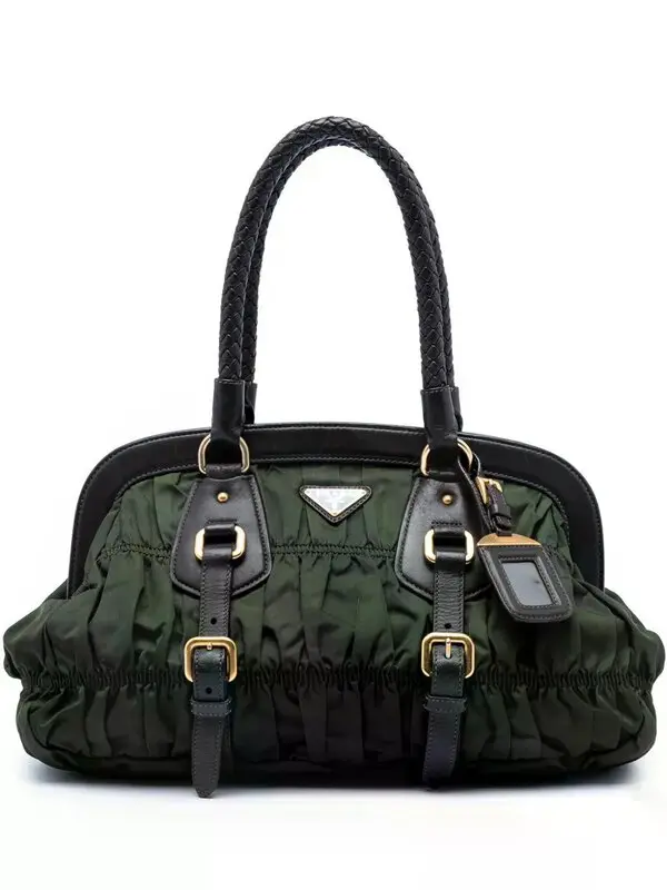 Prada 2013-2026 Tessuto Gaufre Frame Handbag