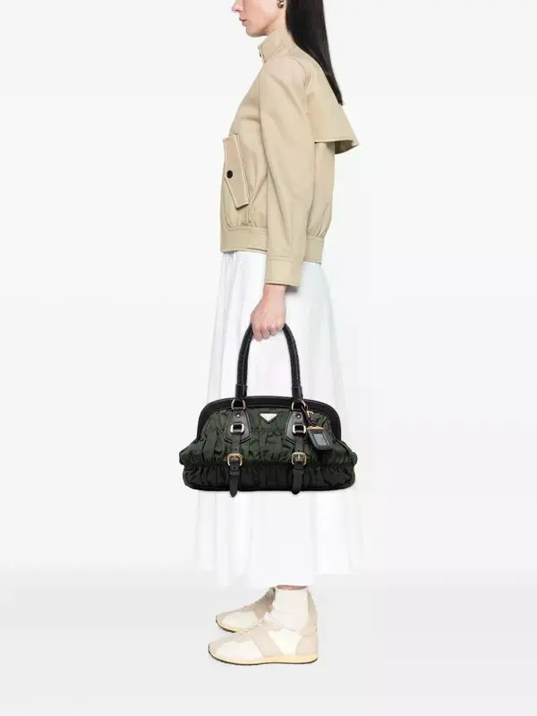 Prada 2013-2026 Tessuto Gaufre Frame Handbag