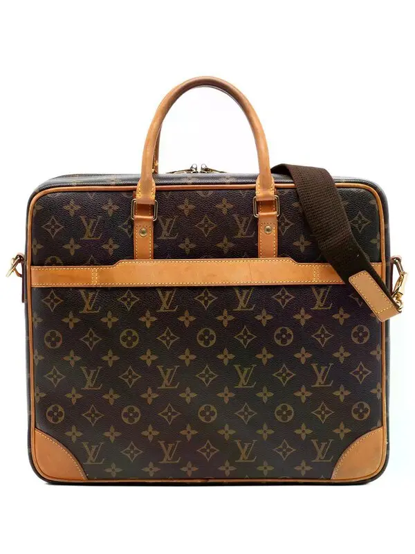 LOUIS VUITTON 2009 Monogram Porte Documents Voyage - Brown