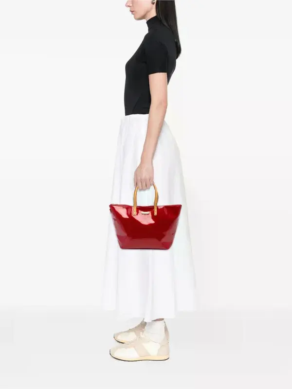 LOUIS VUITTON 2000-2020 Monogram Vernis Bellevue Gm Tote Bag - Red