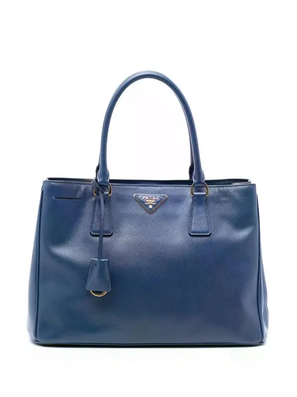 Prada Saffiano Lux Galleria Satchel - Blue