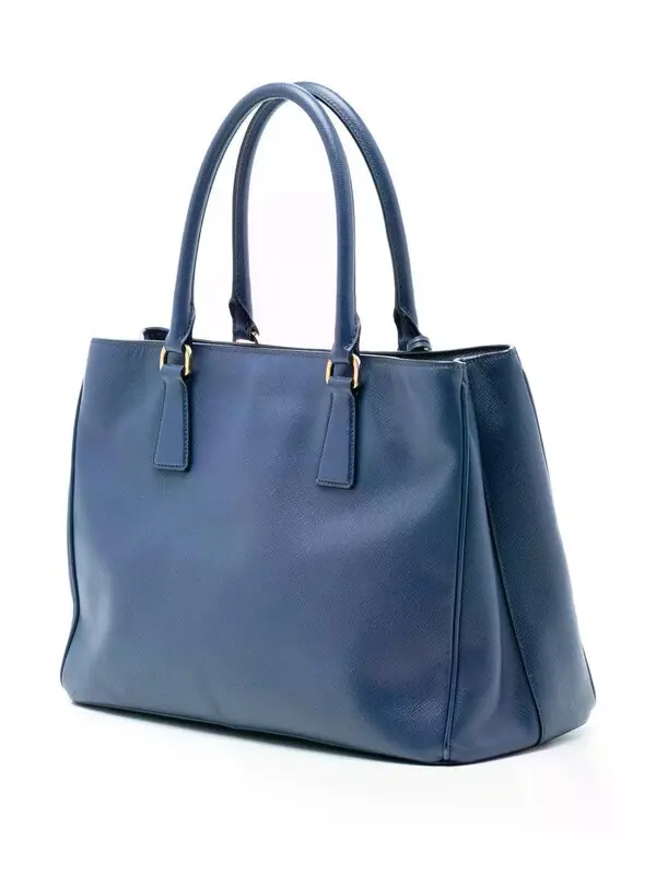 Prada Saffiano Lux Galleria Satchel - Blue