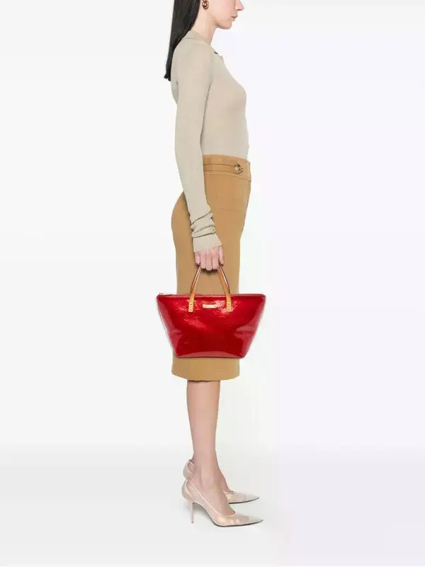 LOUIS VUITTON 2007 Monogram Vernis Bellevue Pm Handbag - Red