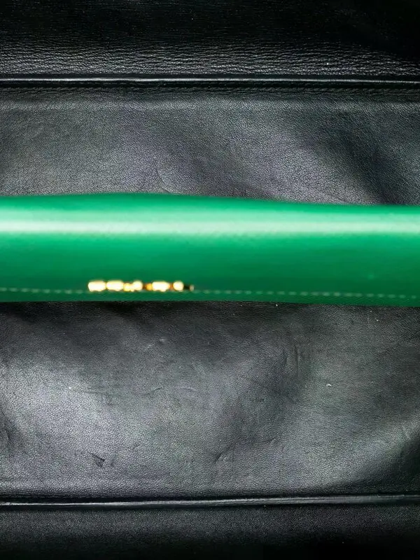 Prada 2010-2026 Medium Saffiano Cuir Double Satchel - Green