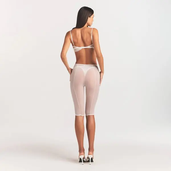 SKIMS Ultra Fine Mesh Draped Capri