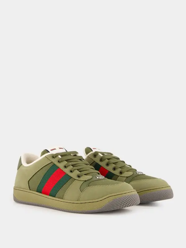 Gucci Gg Screener Sneakers - Green