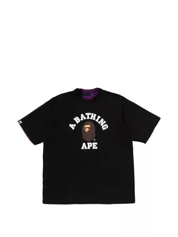 A BATHING APE Reversible Camouflage-print T-shirt - Black