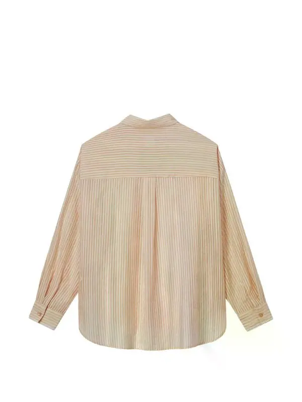 B+AB Striped Long-sleeve Shirt - Neutrals