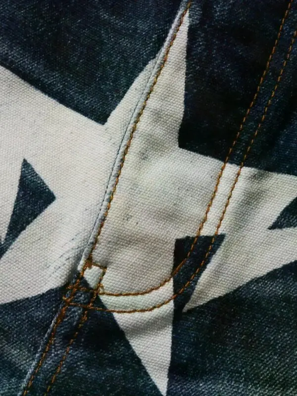 A BATHING APE Star-print Distressed Jeans