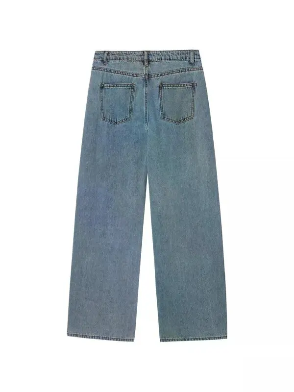 B+AB Lace-trim Straight Jeans