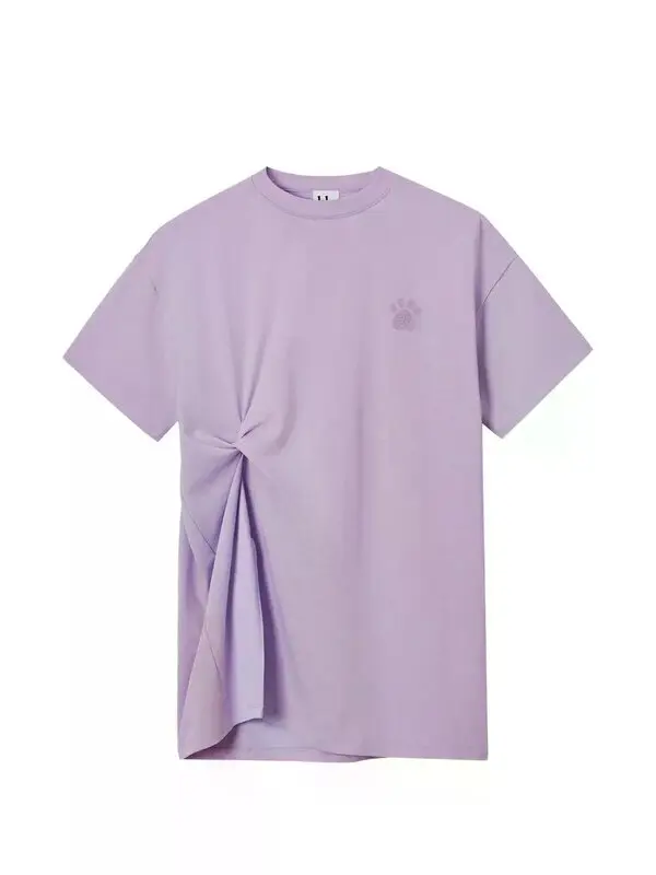 B+AB Cat-print Gathered T-shirt