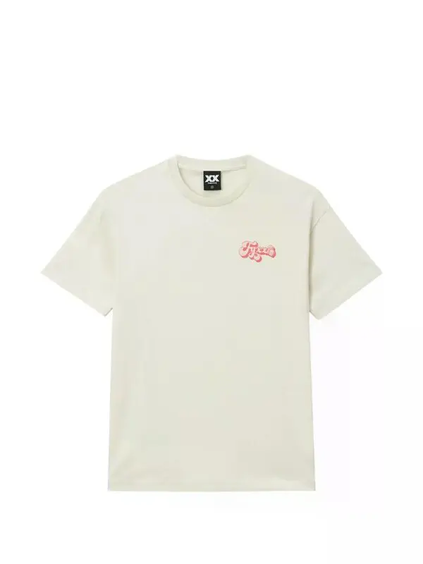 FINGERCROXX Logo-print Cotton T-shirt - Neutrals