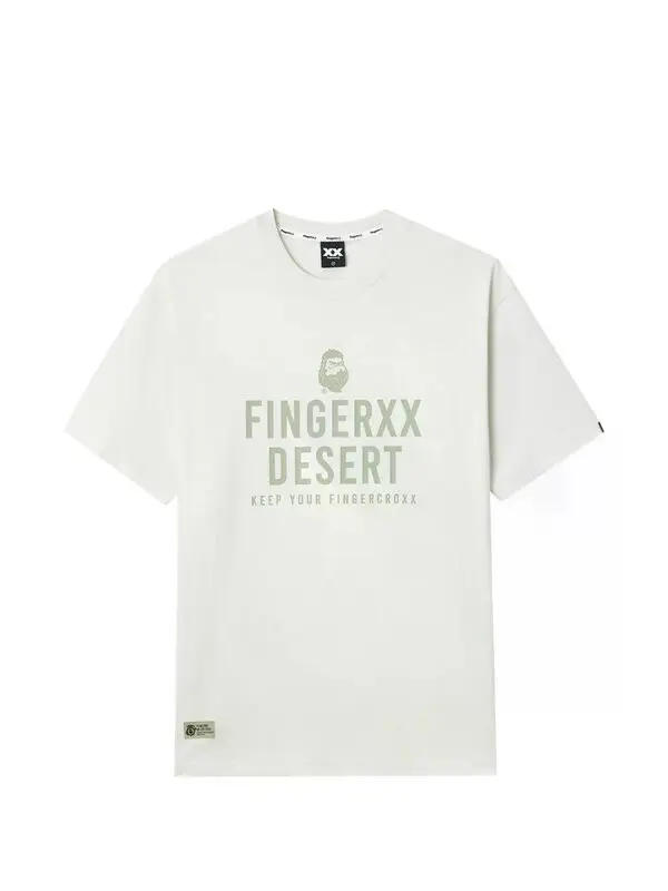 FINGERCROXX Logo-print T-shirt - Neutrals