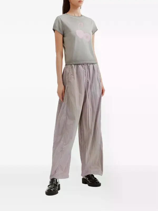 B+AB Cherry-print T-shirt - Grey