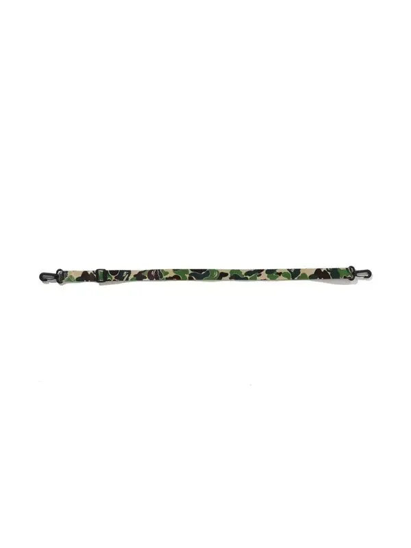 A BATHING APE Shark Camouflage-print Messenger Bag - Green