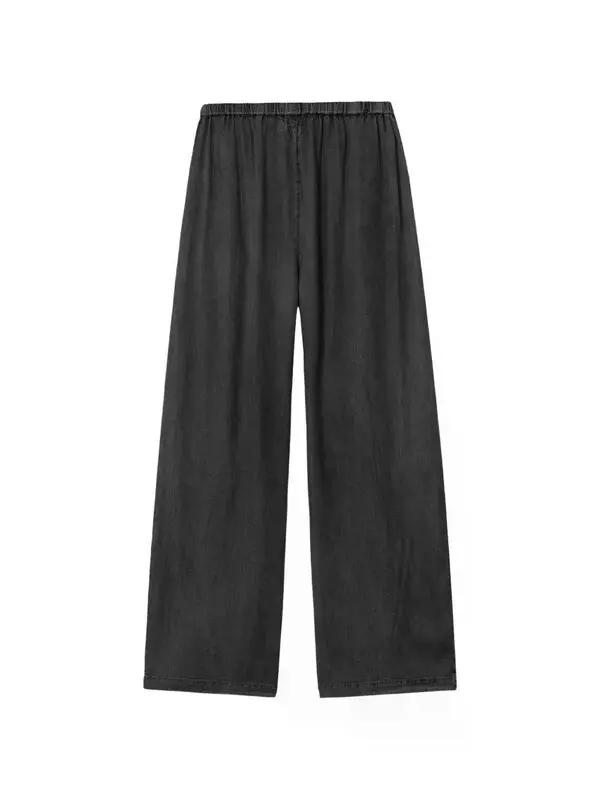 B+AB Drawstring-waist Wide-leg Jeans - Black