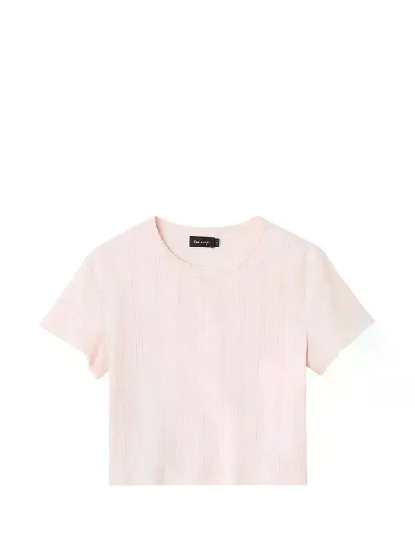 TOUT A COUP Scalloped-trim T-shirt