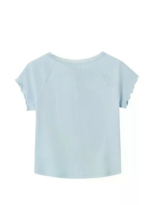 B+AB Lace-trim Ribbed T-shirt