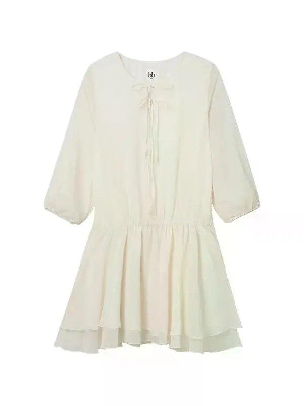 B+AB Tie-fastening Mini Dress