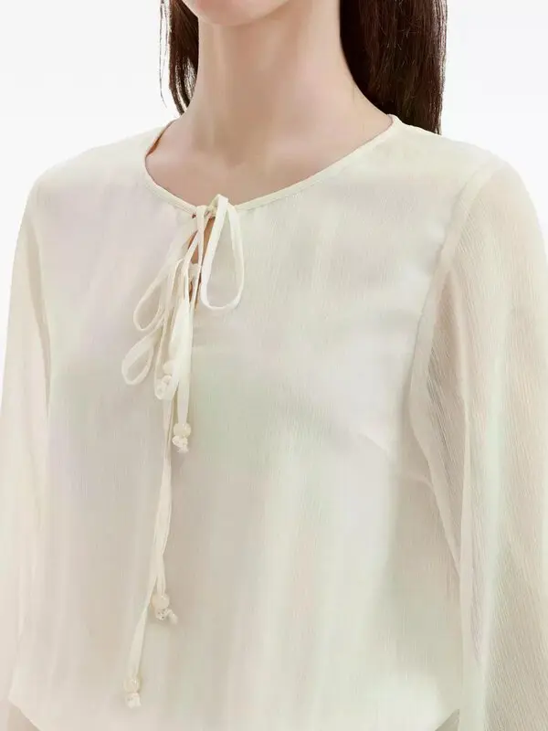 B+AB Tie-fastening Mini Dress