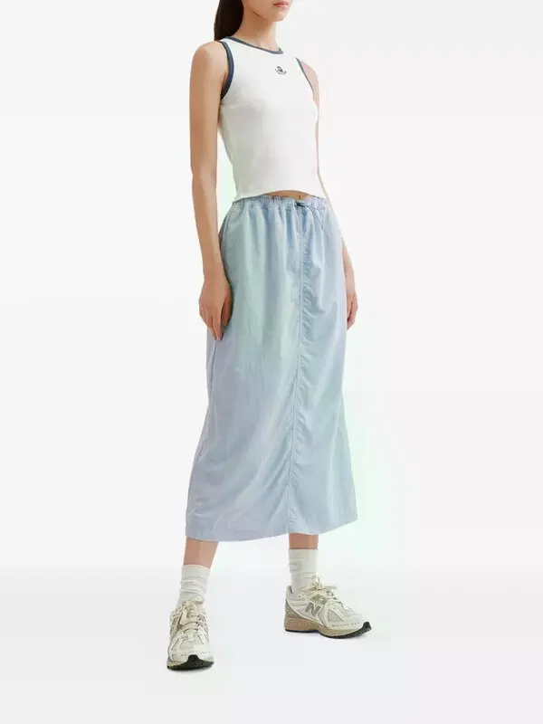 FINGERCROXX Ribbed Logo-embroidered Top - Neutrals