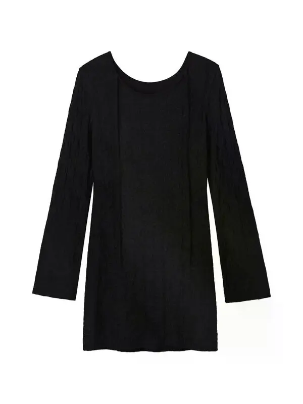B+AB Crinkled Long-sleeve Mini Dress
