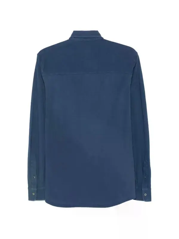 Fedeli Long-sleeve Jersey Shirt - Blue