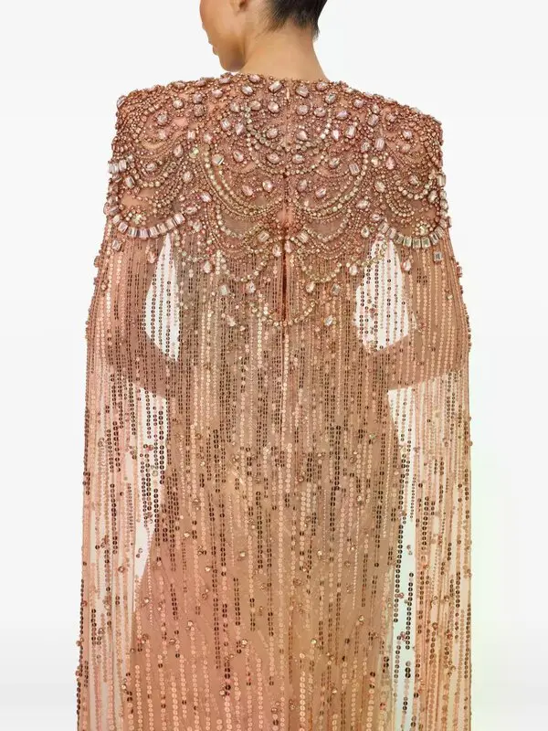 Jenny Packham Lotus Lady Bead-embellished Gown