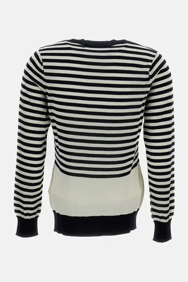Junya Watanabe Ribbed Crewneck Cardigan - Multicolor