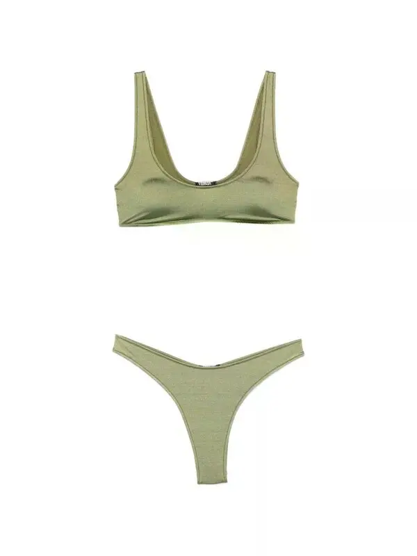 VENUJA Metallic-finish Bikini - Green