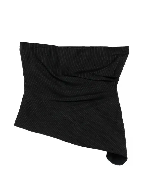 Alexander McQueen Pinstripe Asymmetric Top