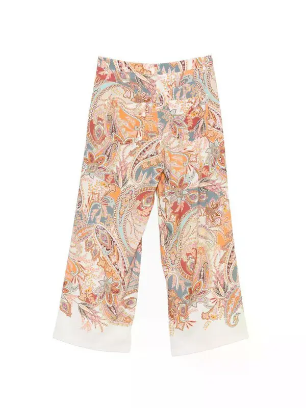 CAMBIO Paisley Print Trousers - Neutrals