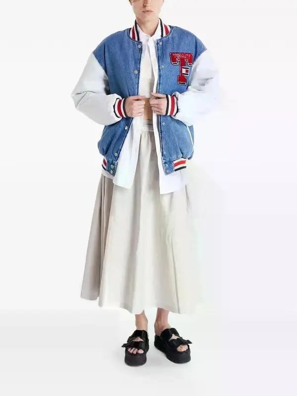 Tommy Hilfiger Letterman Logo-patch Denim Varsity Jacket