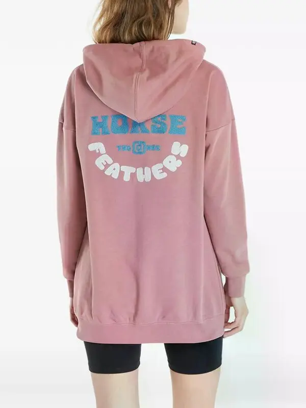 HORSEFEATHERS Logo-print Zip-up Hoodie
