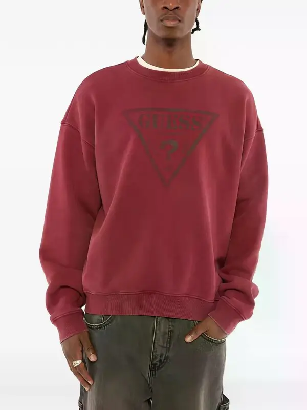 Guess Logo-print Sweatshirt - Red