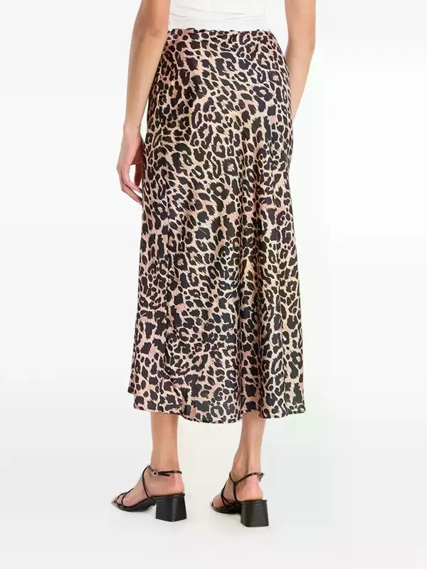 Guess Leopard-print Midi Skirt