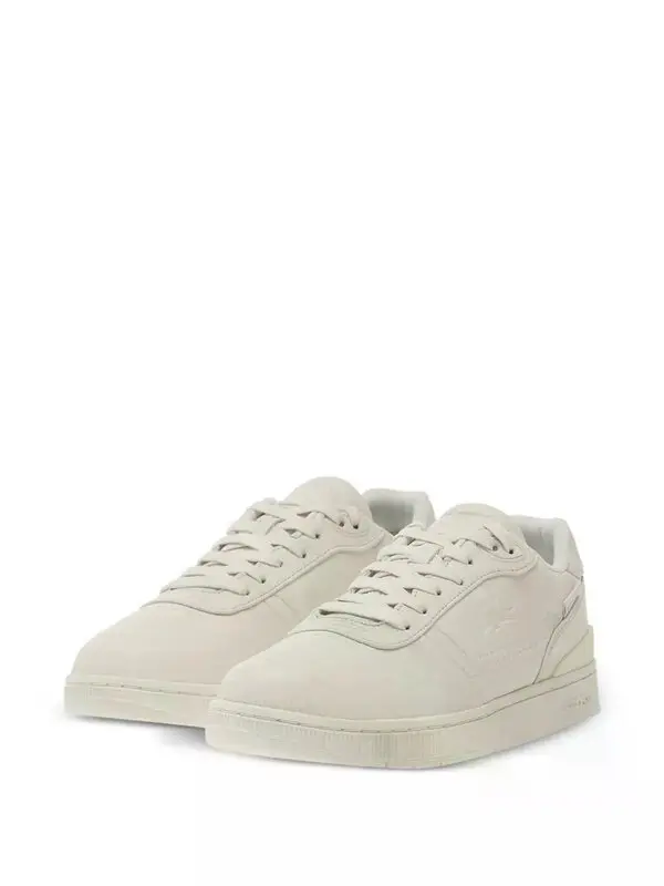 Lacoste T-clip Shield Leather Sneakers - Neutrals