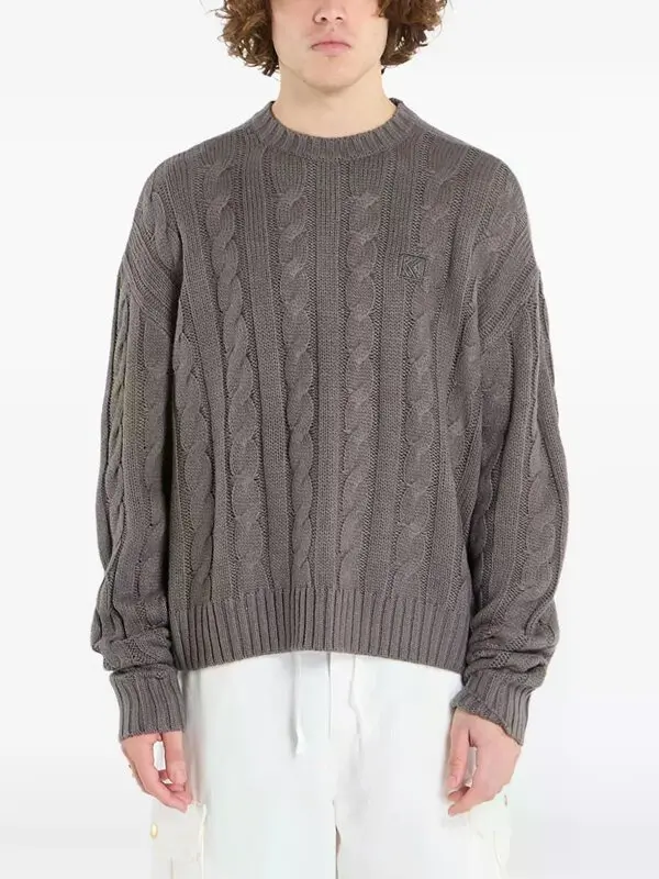 KARL KANI Cable-knit Sweater