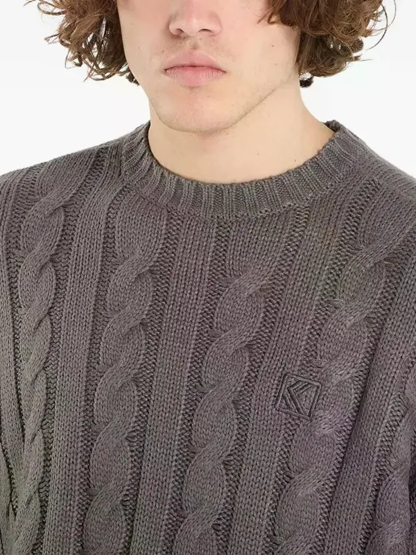 KARL KANI Cable-knit Sweater