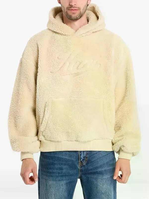 KARL KANI Embroidered Fleece-texture Hoodie
