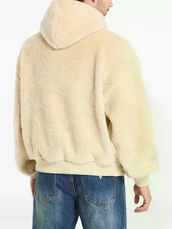KARL KANI Embroidered Fleece-texture Hoodie