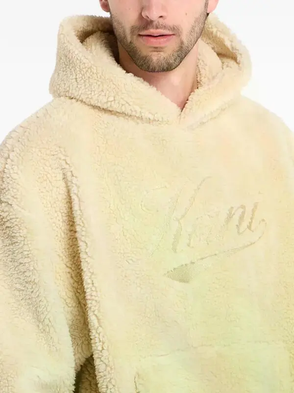 KARL KANI Embroidered Fleece-texture Hoodie