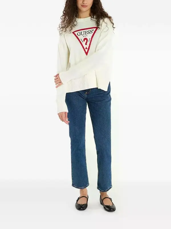 Guess Knitted Logo-detail Sweater