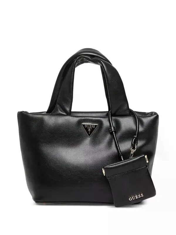 Guess Sunetra Logo-plaque Padded Tote Bag - Black