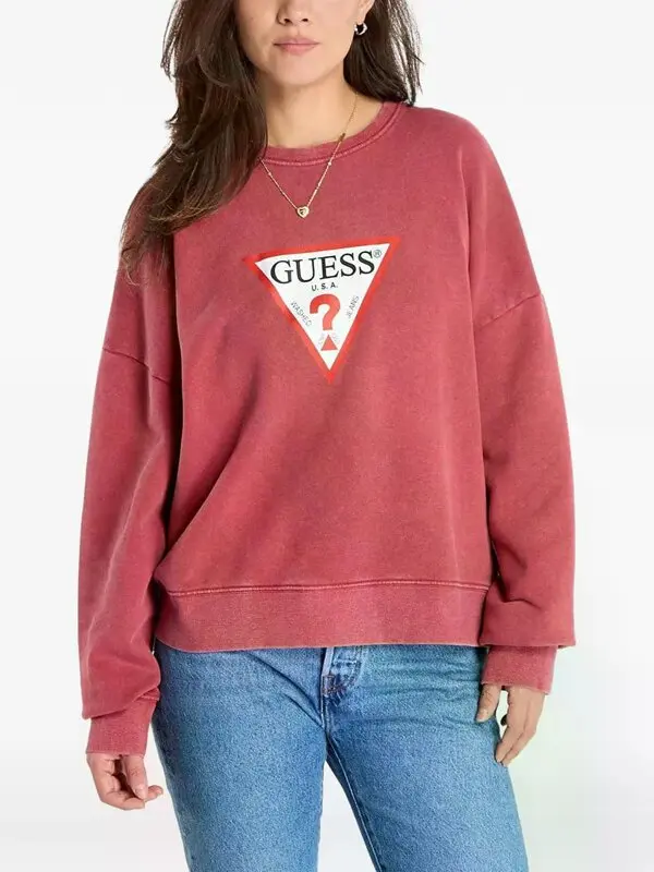 Guess Logo-print Sweatshirt - Red