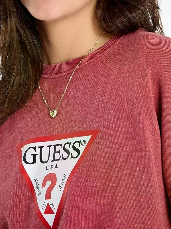 Guess Logo-print Sweatshirt - Red