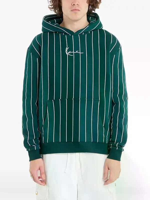 KARL KANI Signature Essential Pinstripe Hoodie