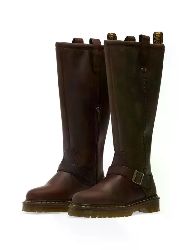 Dr. Martens Anistone Buckled Boots - Brown