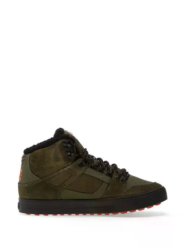 DC SHOES Panelled Lace-up Sneakers - Green